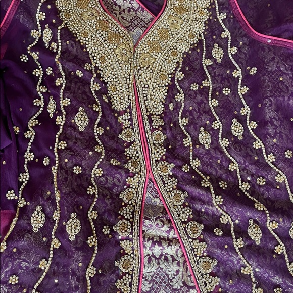 Dresses | Pakistani Chiffon Stone Work Dress | Poshmark